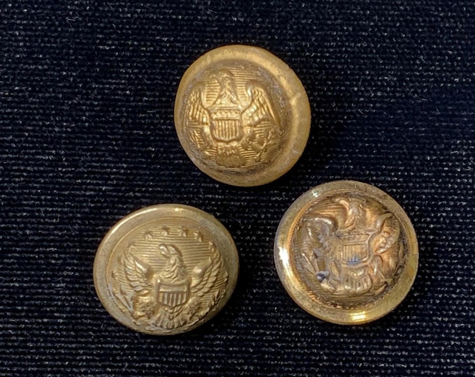 1816 U.S. Military Uniform Buttons Civil War Era 1 With Shank Marked ...
