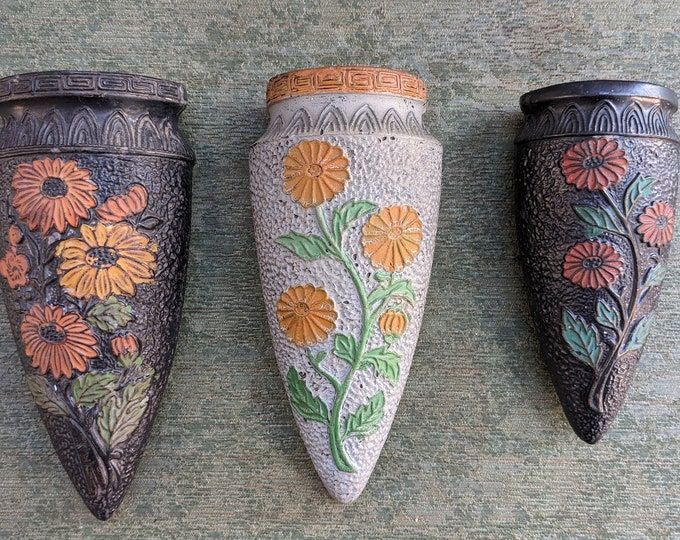 Tokanabe Ware Flower Made in Japan Wall Pockets Sold Individually - Etsy