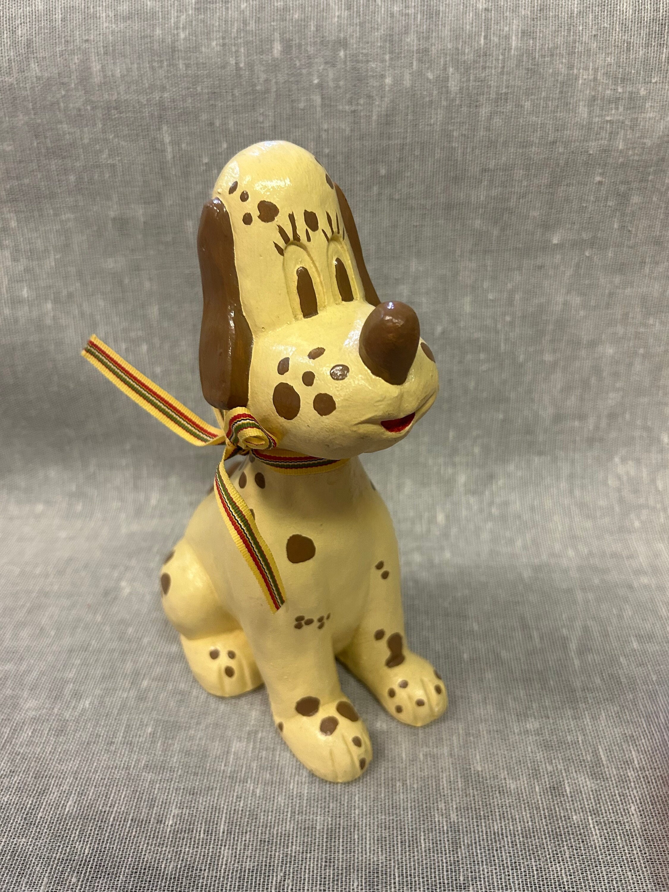 Plaster of Paris Hand Painted Dog- Hand Painted- Plaster of Paris- Dog ...