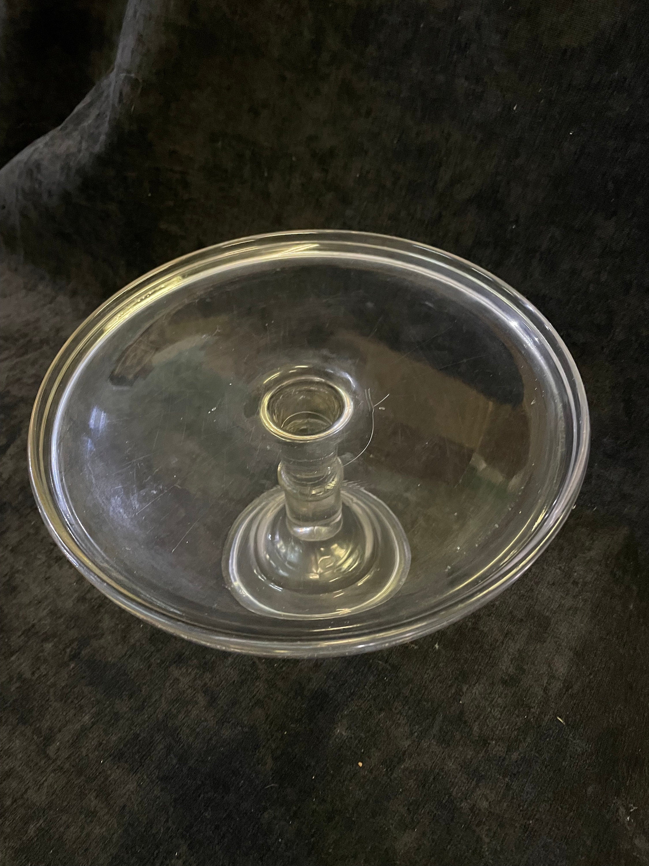 Simple and Plain Early Depression Glass Cake Stand - Etsy