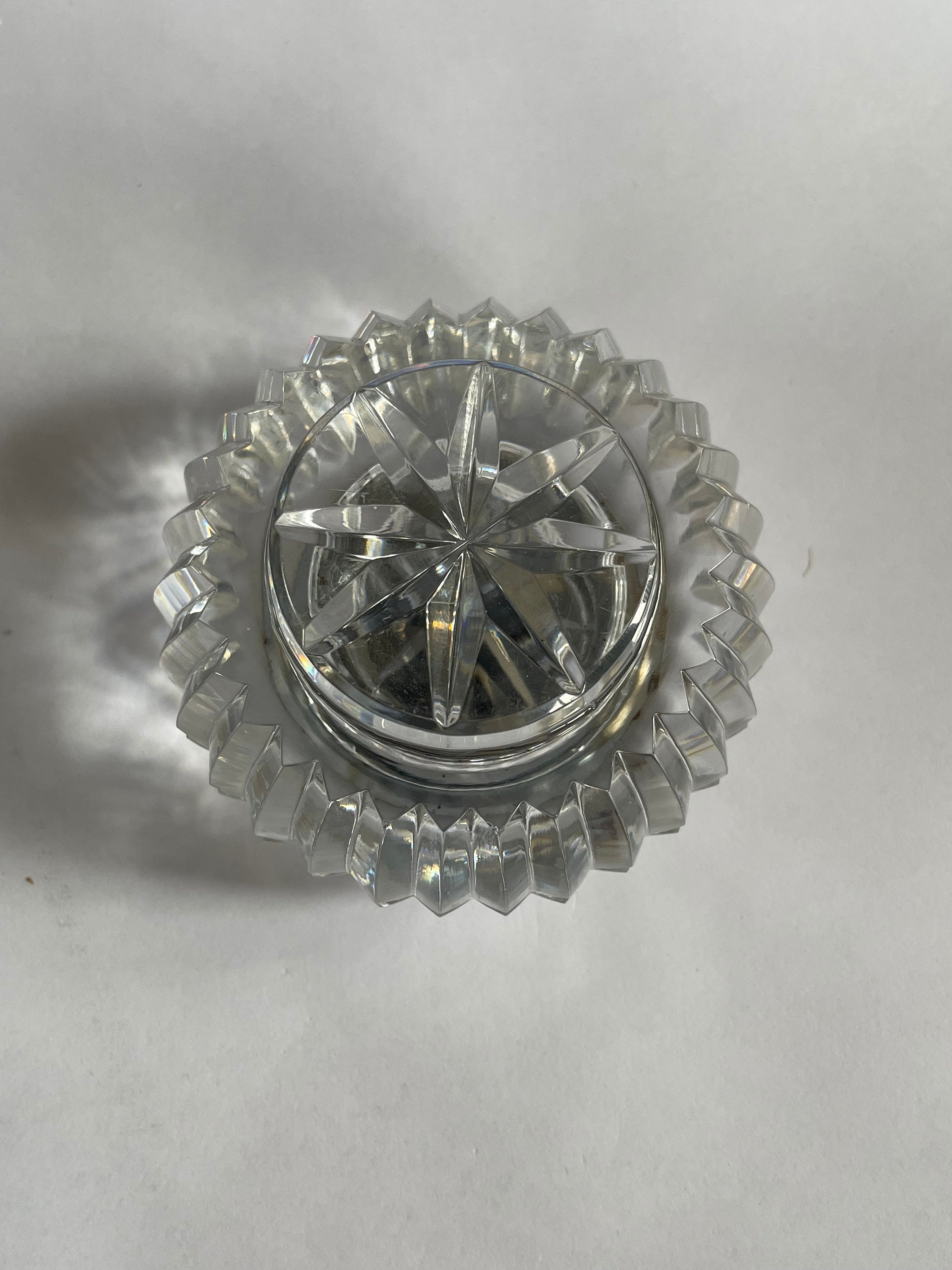 Waterford Cut Lead Crystal - Butane Table Lighter - RARE FIND - Silver ...
