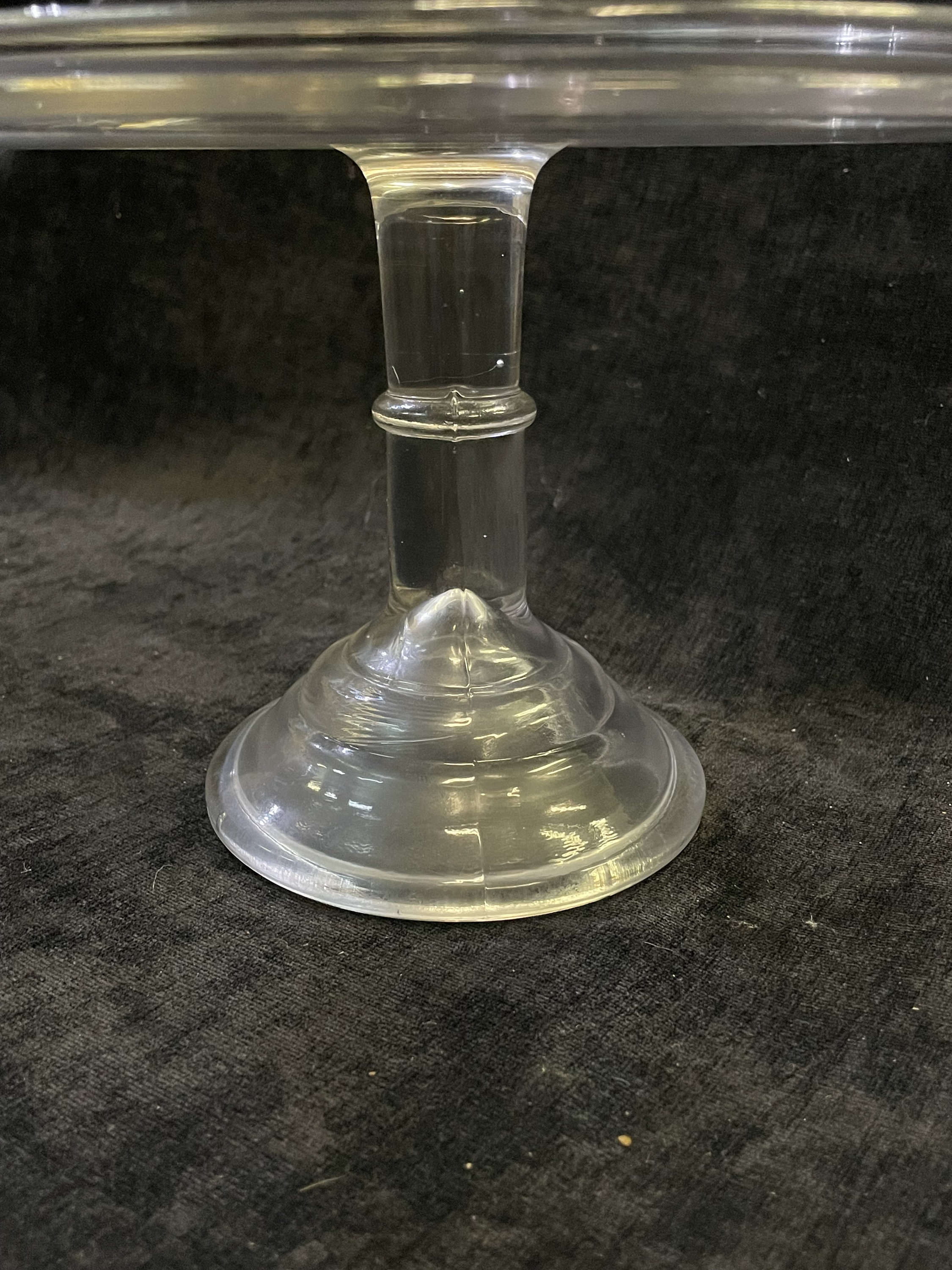 Simple and Plain Early Depression Glass Cake Stand - Etsy