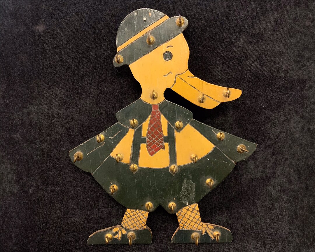 Handcrafted Duck Key Keeper - Farmhouse Perfect - Hand-painted Wooden ...