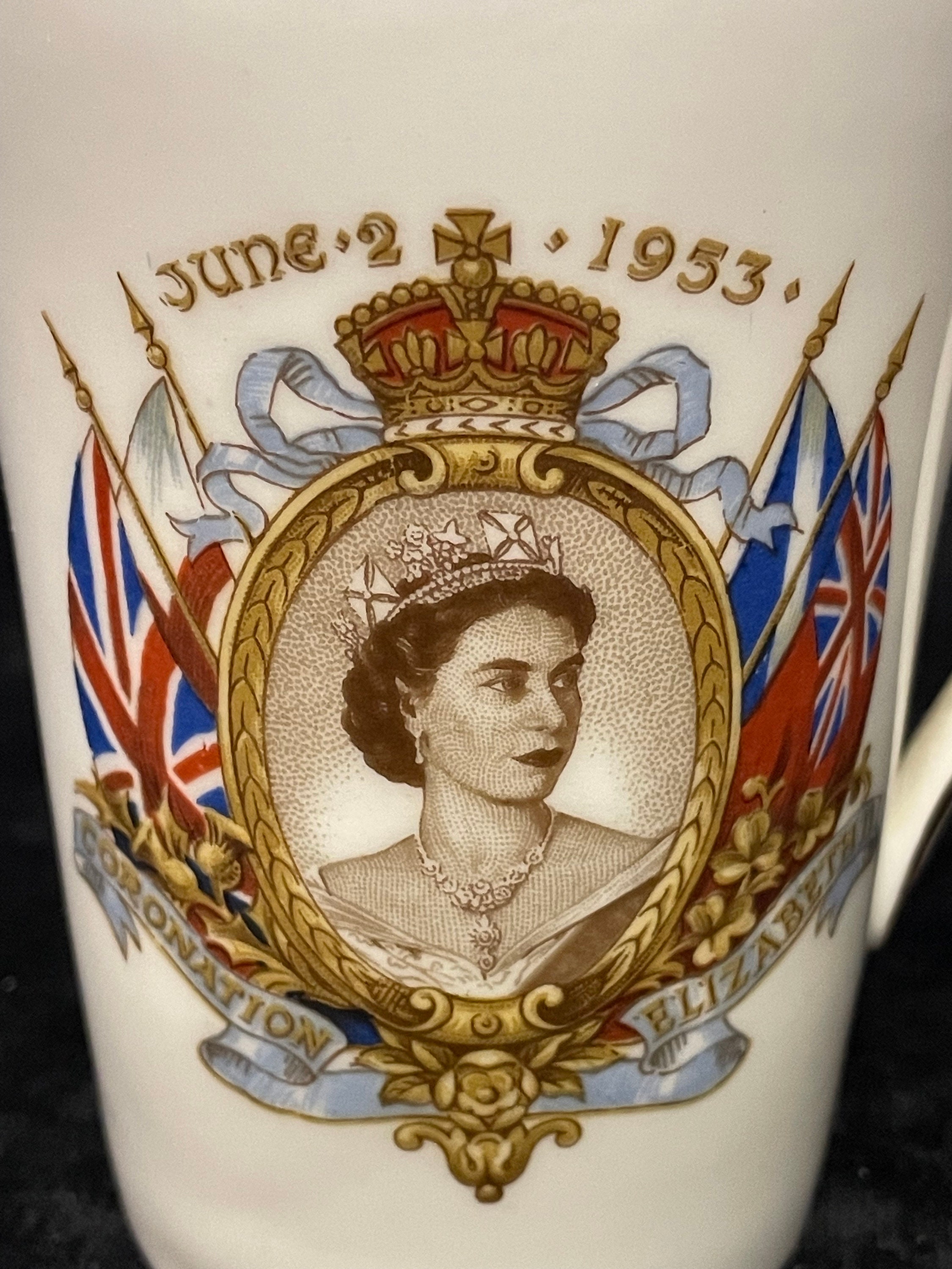 Queen Elizabeth - June 2 1953 Coronation of Elizabeth - English Tea Cup ...