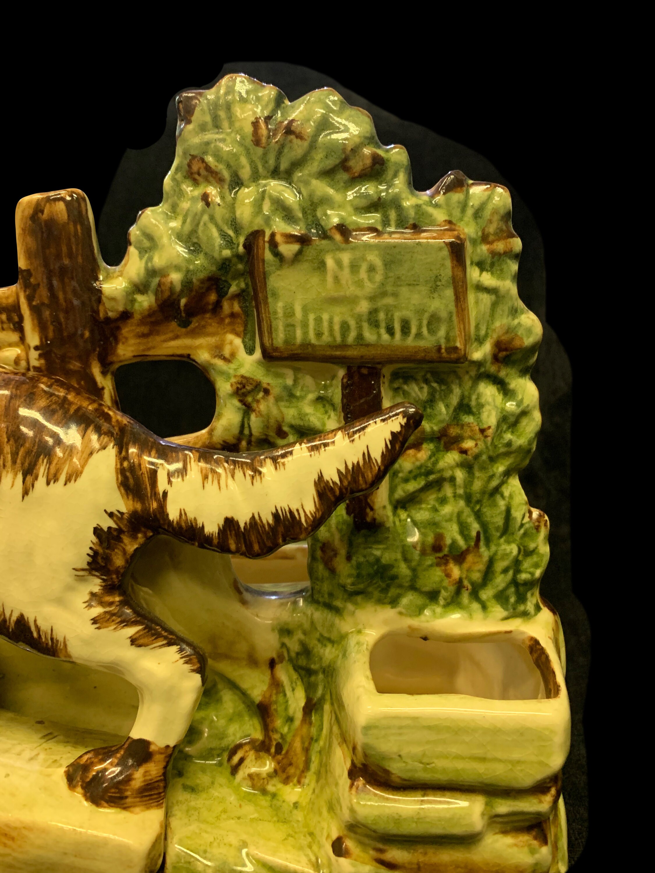 RARE Large Hunting Dog Mccoy Pottery Planter - Large Mccoy English ...