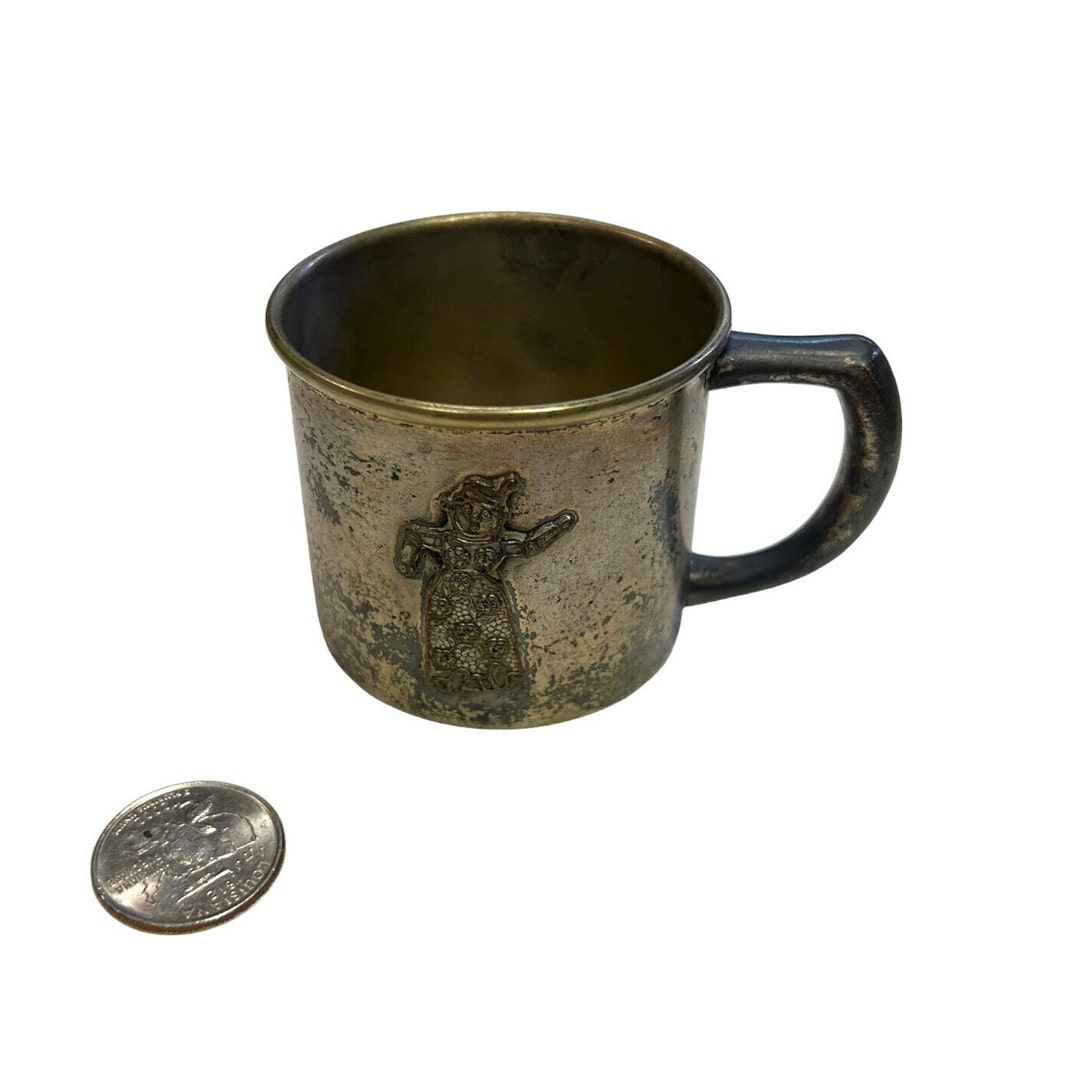 Silver Children's Lady Clown Mug - E.P.N.S.B.M.M Cup No. 670 - Vintage ...