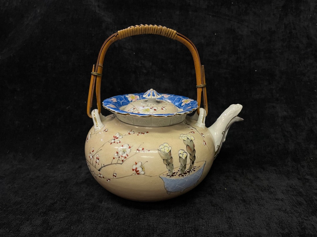 Japanese Porcelain Tea Pot With Built in Tea Strainer and Turtle Head ...