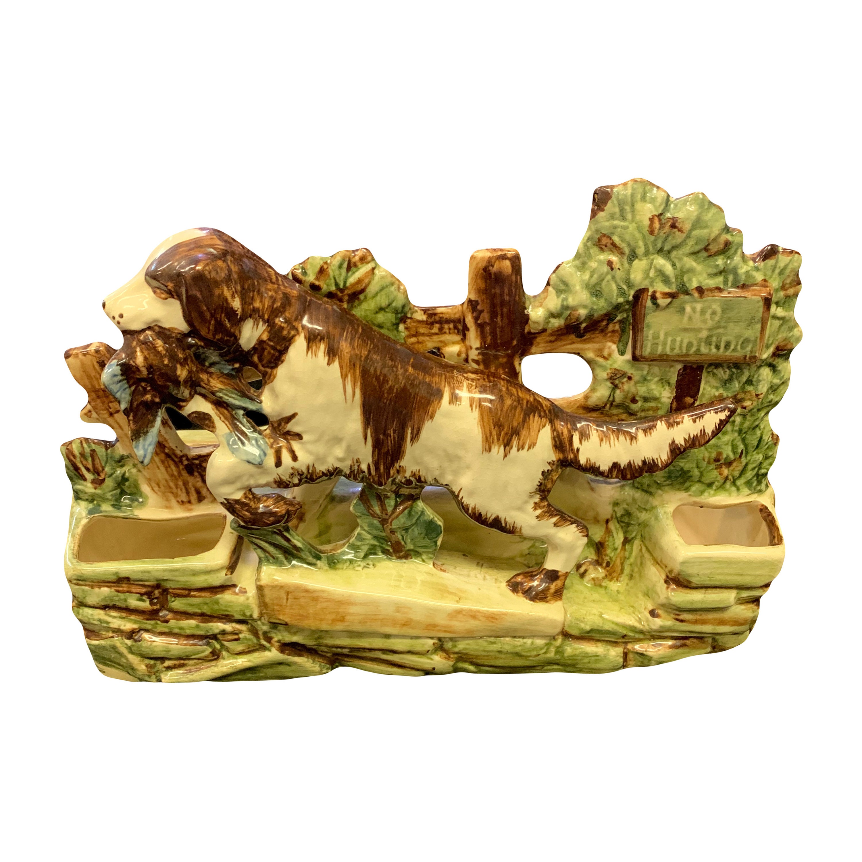 RARE Large Hunting Dog Mccoy Pottery Planter - Large Mccoy English ...