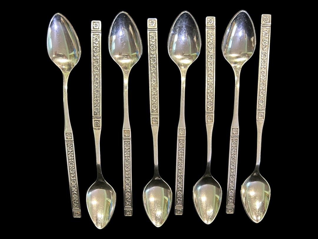 WM.A. Rodgers Deluxe Stainless Tea Spoons Dominica AKA Coliseum Pattern ...