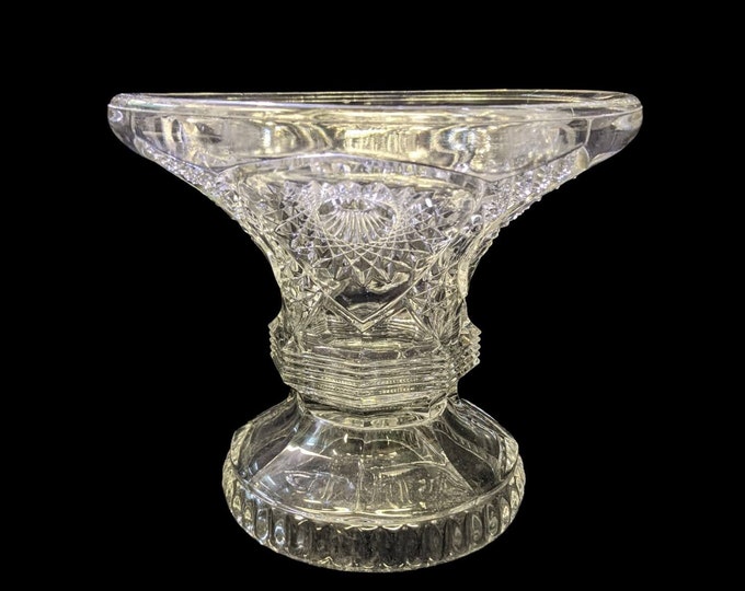 Crystal Punch Bowl Base or Stand. Reversible flip Over to Change Bowl ...