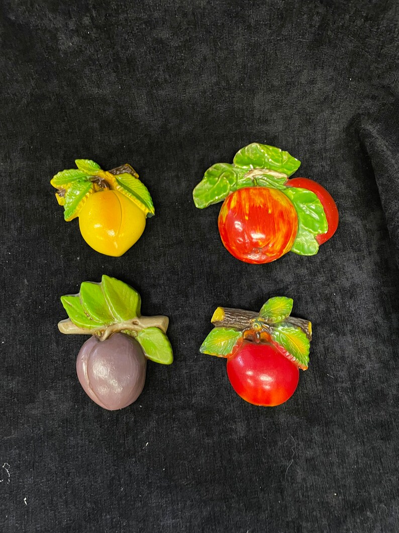 Retro Plaster Fruit Wall Hangings Sold Separately Smaller - Etsy