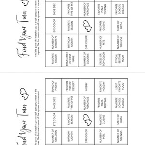 Find Your Twin Baby Shower Game | Printable PDF Download | Heart Theme ...