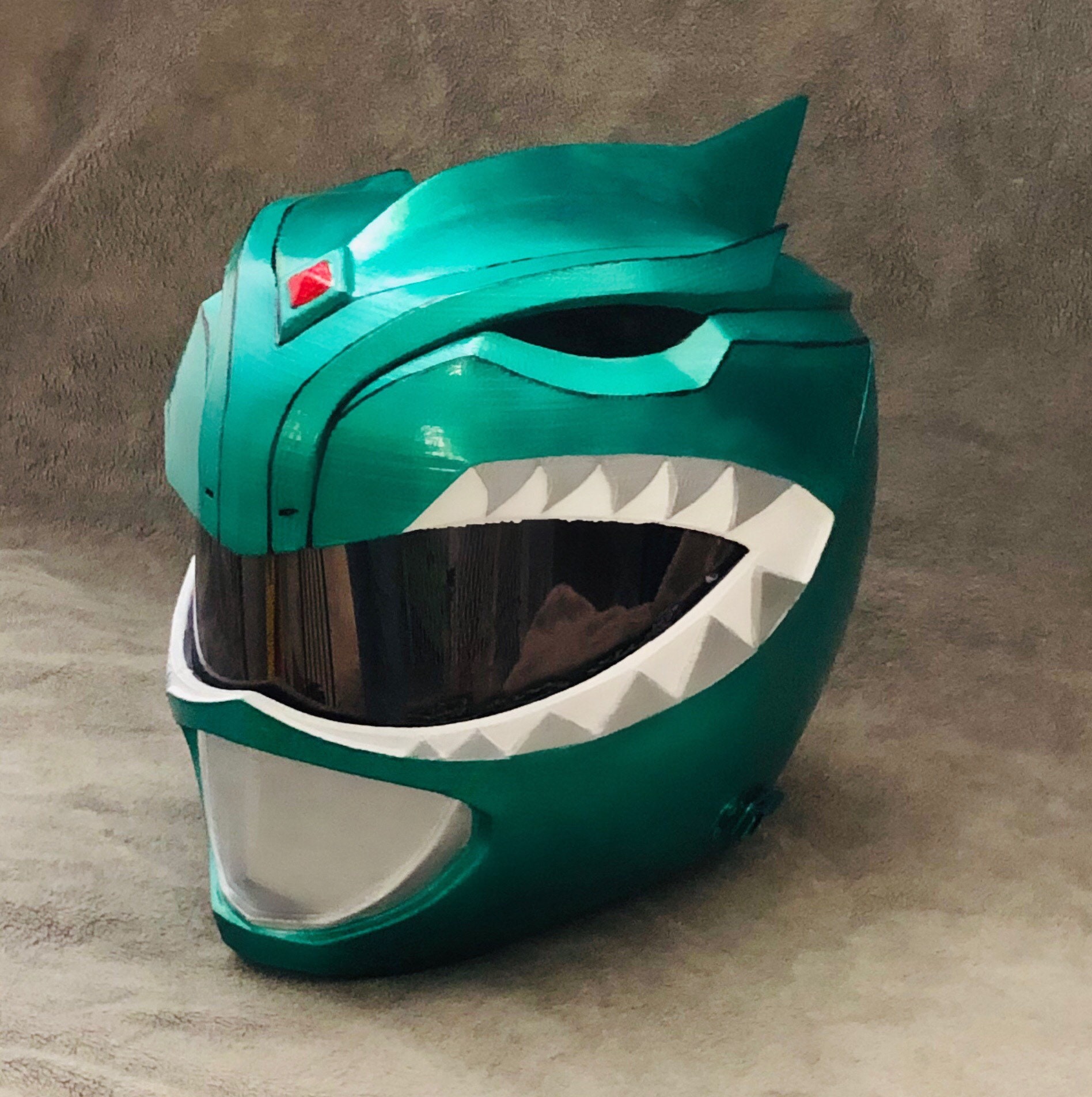 Green Ranger Helmet for cosplay | Etsy