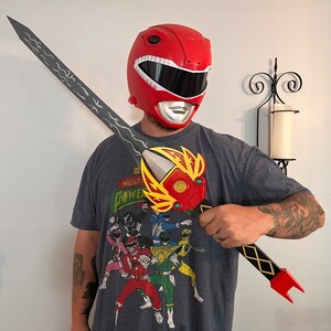 Red Ranger Sword - Etsy