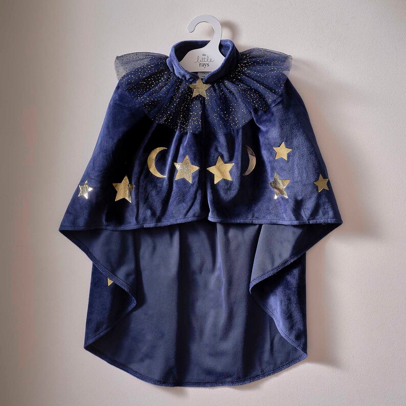 Blue Velvet Wizard Cape Kids Costume - Etsy