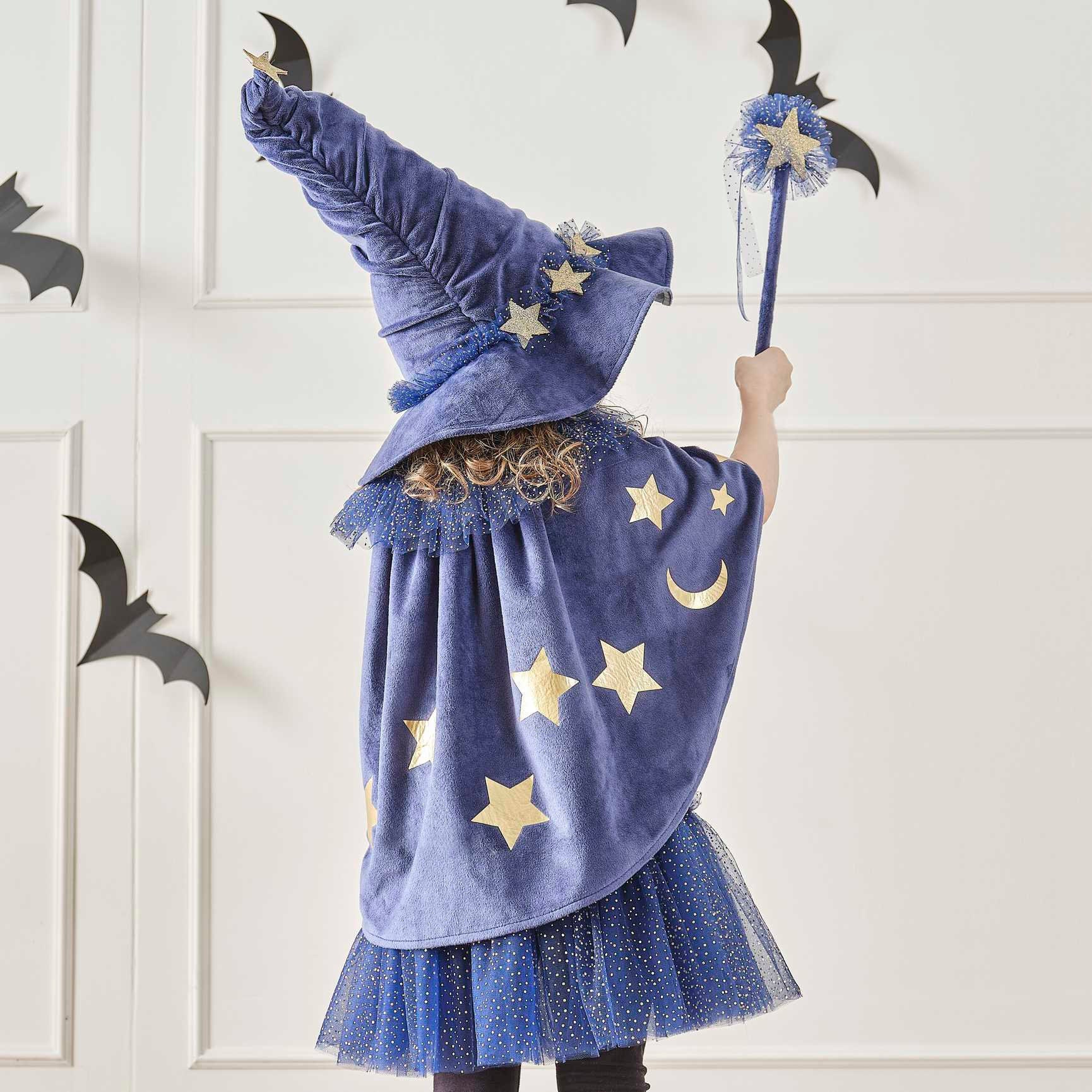 Blue Velvet Wizard Cape Kids Costume - Etsy