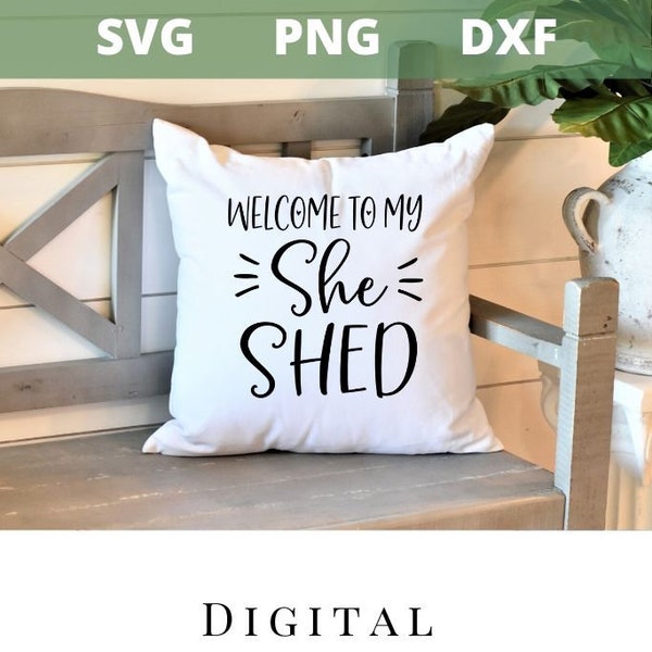 She Shed Svg - Etsy