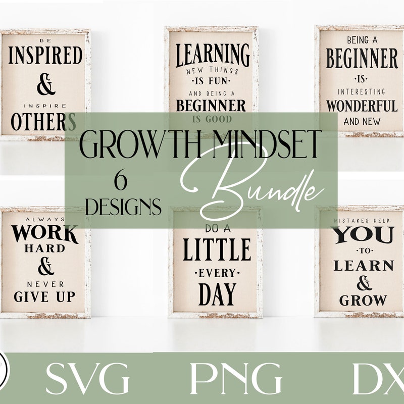 Growth Mindset Svg - Etsy