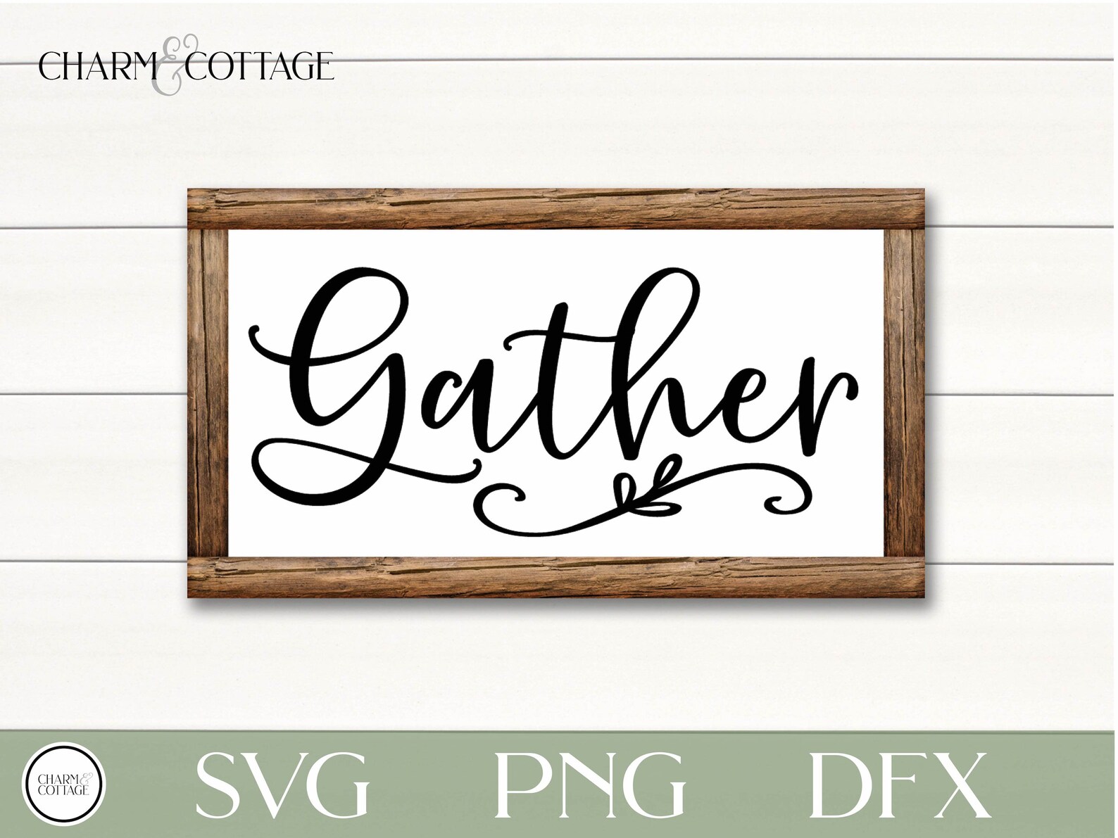 Gather Cut File Cricut or Silhouette Farmhouse Sign Svg | Etsy