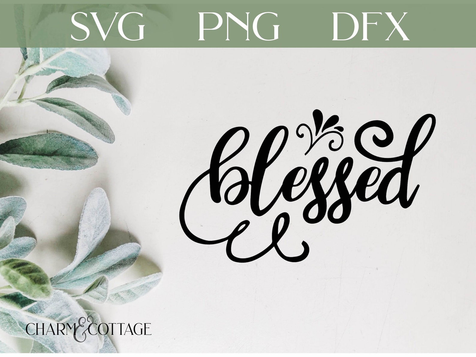 Blessed Cut File Cricut or Silhouette Farmhouse Sign Svg | Etsy