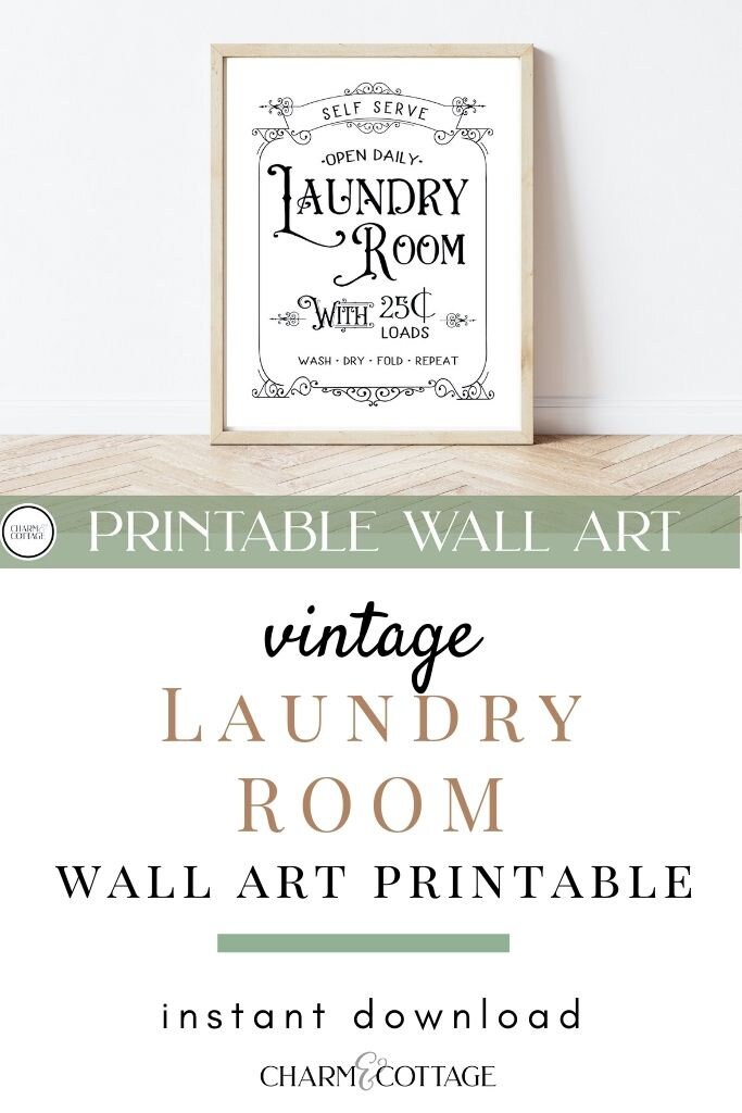 Laundry Room Wall Art Instant Download Laundry Room - Etsy