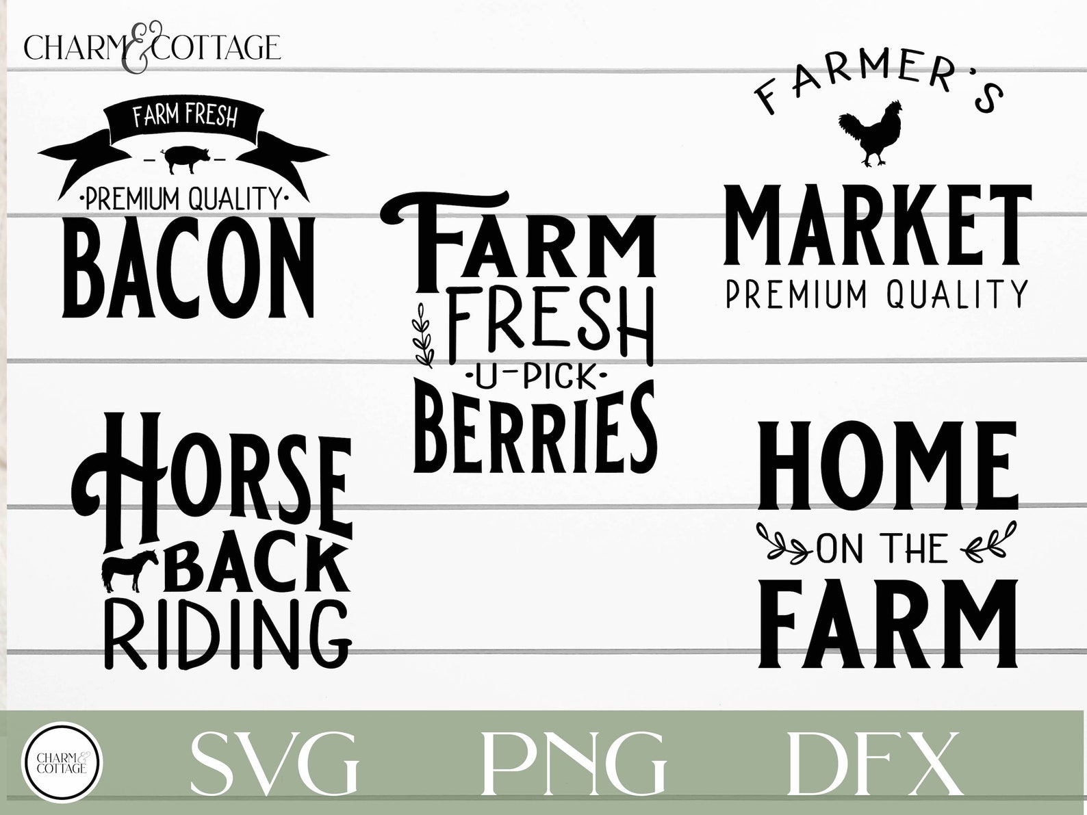Farm SVG Bundle, for Cricut or Silhouette, Farm Sign Svg, Farmhouse ...