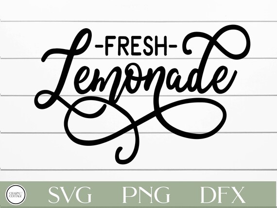 Fresh Lemonade Sign Svg Cricut or Silhouette Lemonade Svg | Etsy