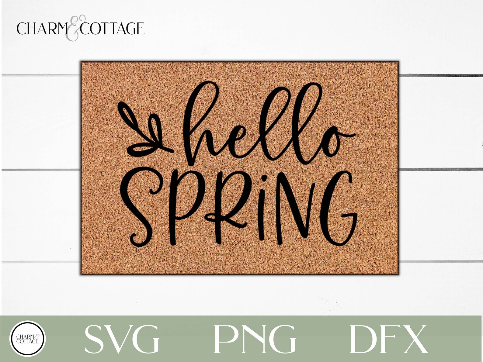Hello Spring Cut File, for Cricut and Silhouette, Spring Sign Svg ...