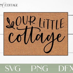 Cottage Cut File, Cottage Svg, Little Cottage Cut File, Cottage Sign ...