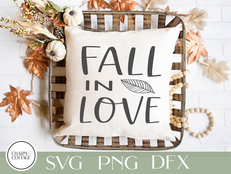 Fall in Love Svg for Cricut or Silhouette Fall Sign Svg - Etsy
