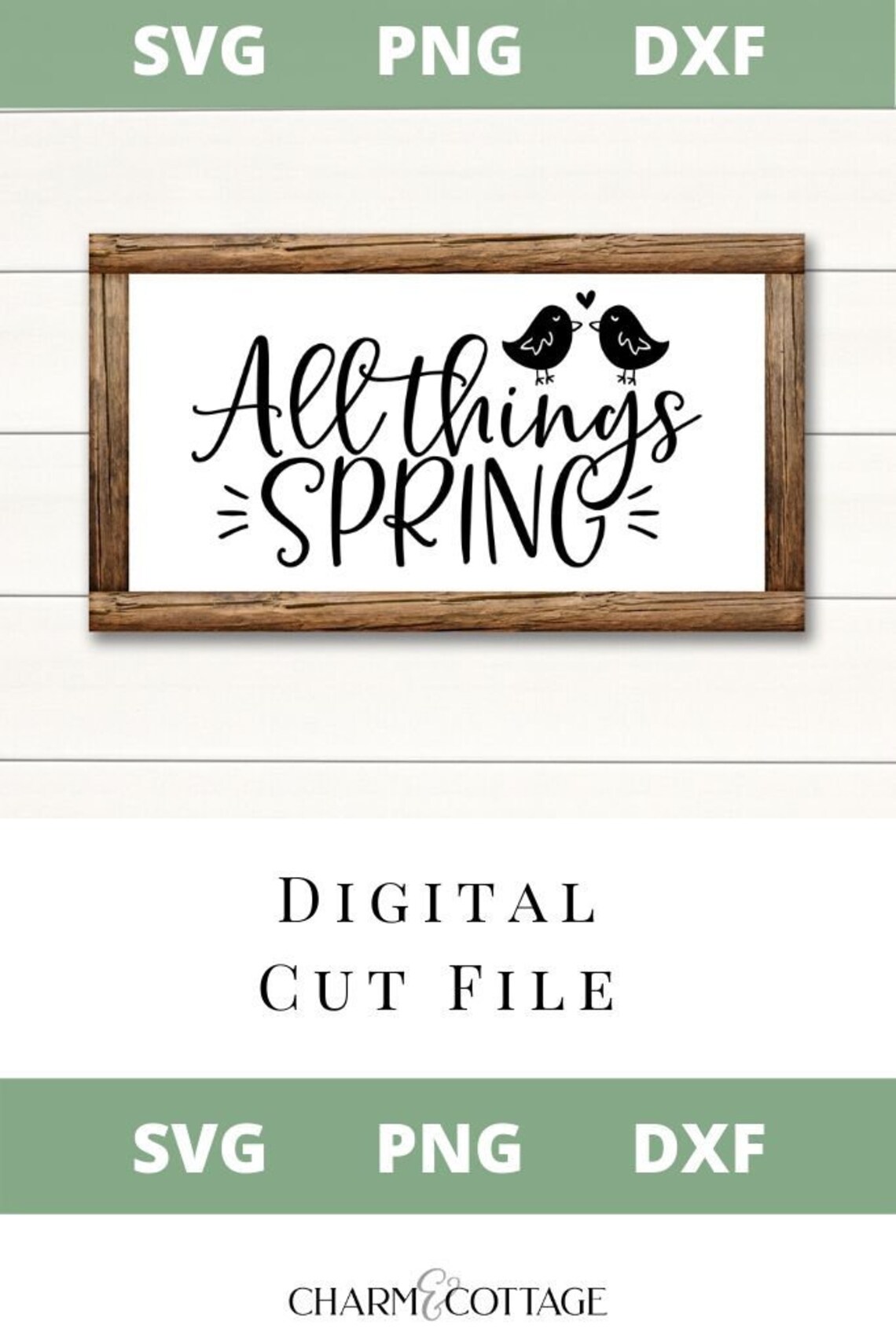 All Things Spring Cut File for Cricut and Silhouette Spring - Etsy