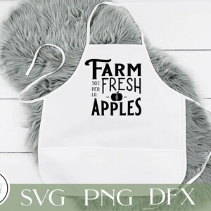 Farm Fresh Apples SVG, for Cricut or Silhouette, Farm Fresh Cutfile ...