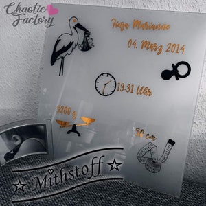 Plotterdatei - Geburt - Baby - SVG - DXF - Datei von Mithstoff - Storch - Waage - Etsy.de