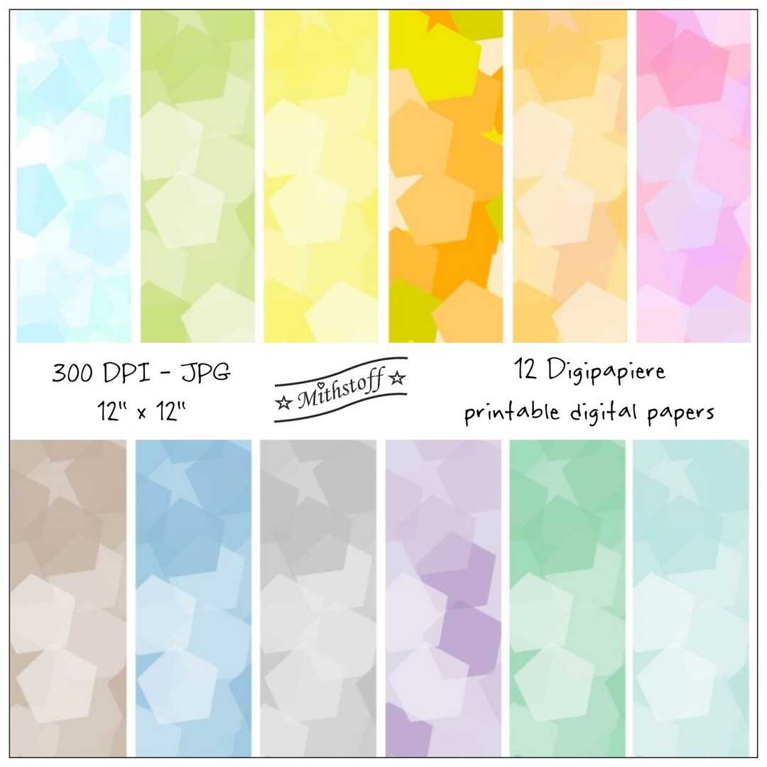 12 X Digital Paper Digipapier Honeycomb JPG 12 Inch 300 DPI - Etsy