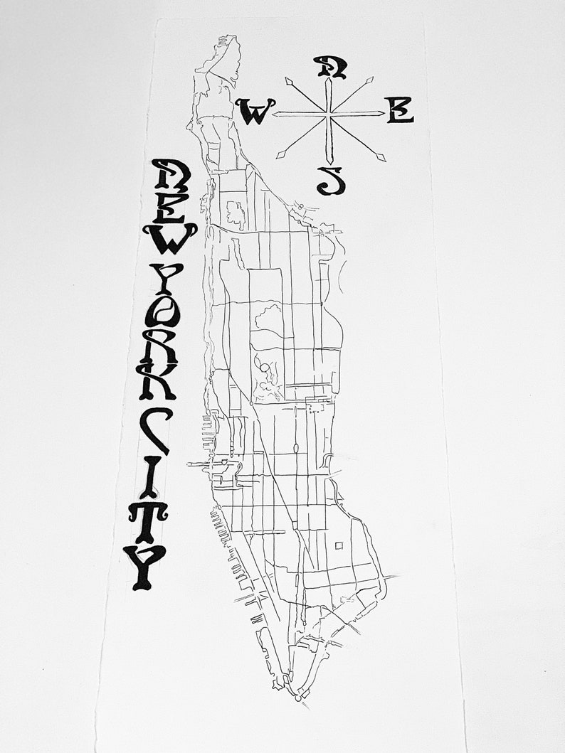 Custom Hand Drawn Maps | Etsy