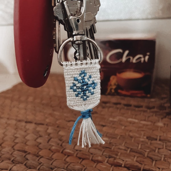 Snowflake Keychain - Etsy