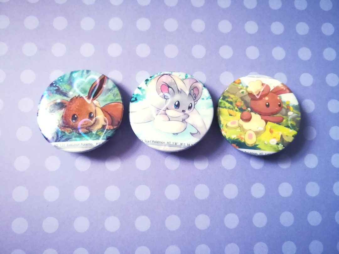 Kawaii Eevee, Buneary and Cinccino Holographic Upcycled Pokemon Card ...
