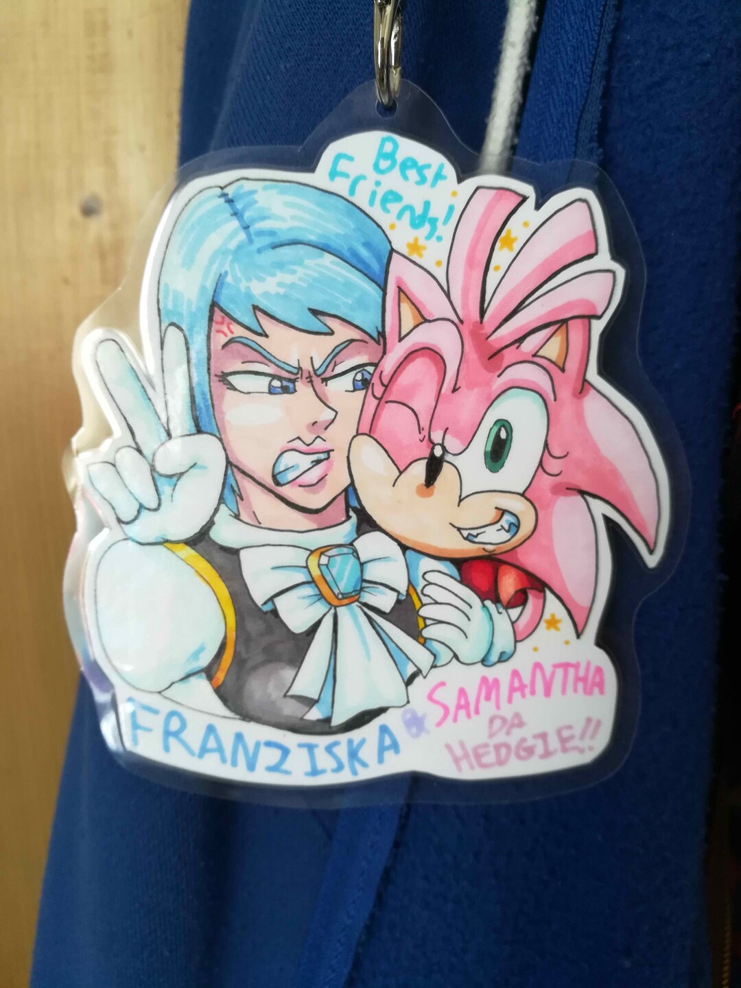 Traditional DOUBLE Character Con Badge Commission Furry Identity ...
