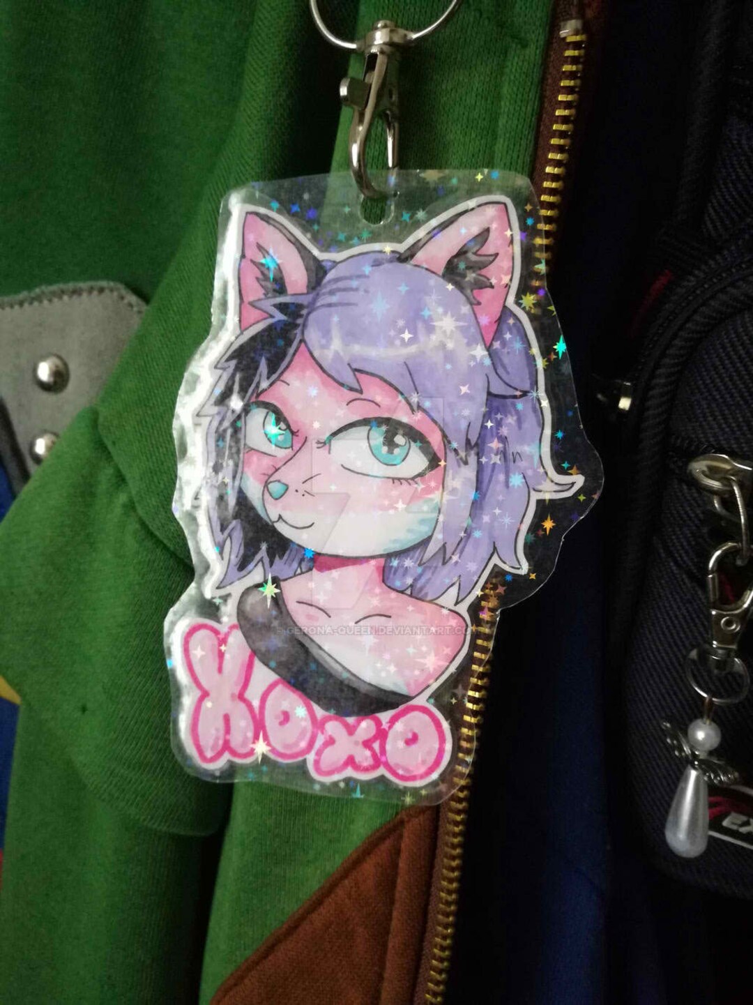 Traditional Fursona Con Badge Commission Furry Identity PHYSICAL Item ...