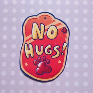 Fursuit Hug Consent Badges, Laminated Cards Yes, Ask and No - Etsy