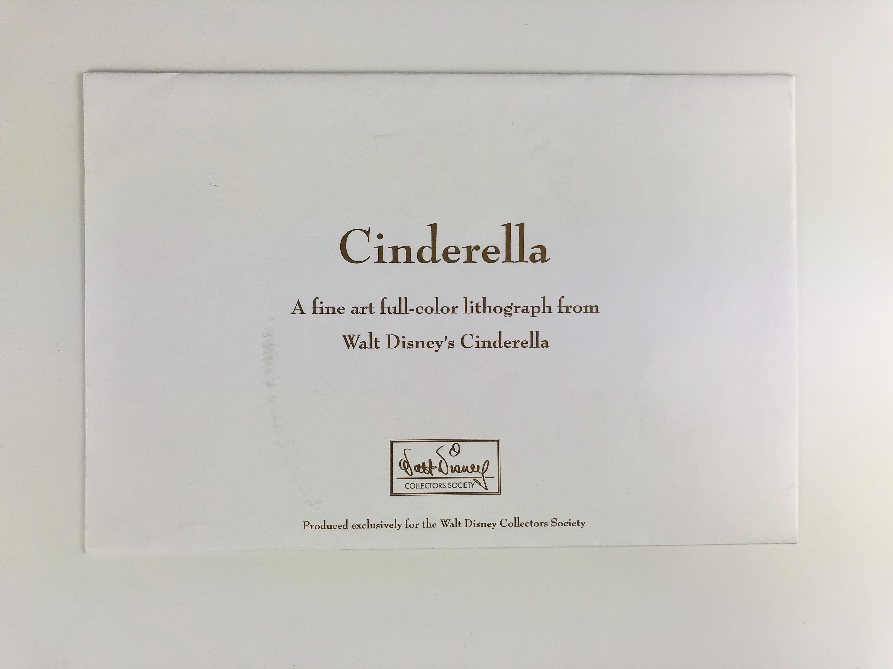 Disney Cinderella Lithograph Folders and Sleeves Lithographs | Etsy