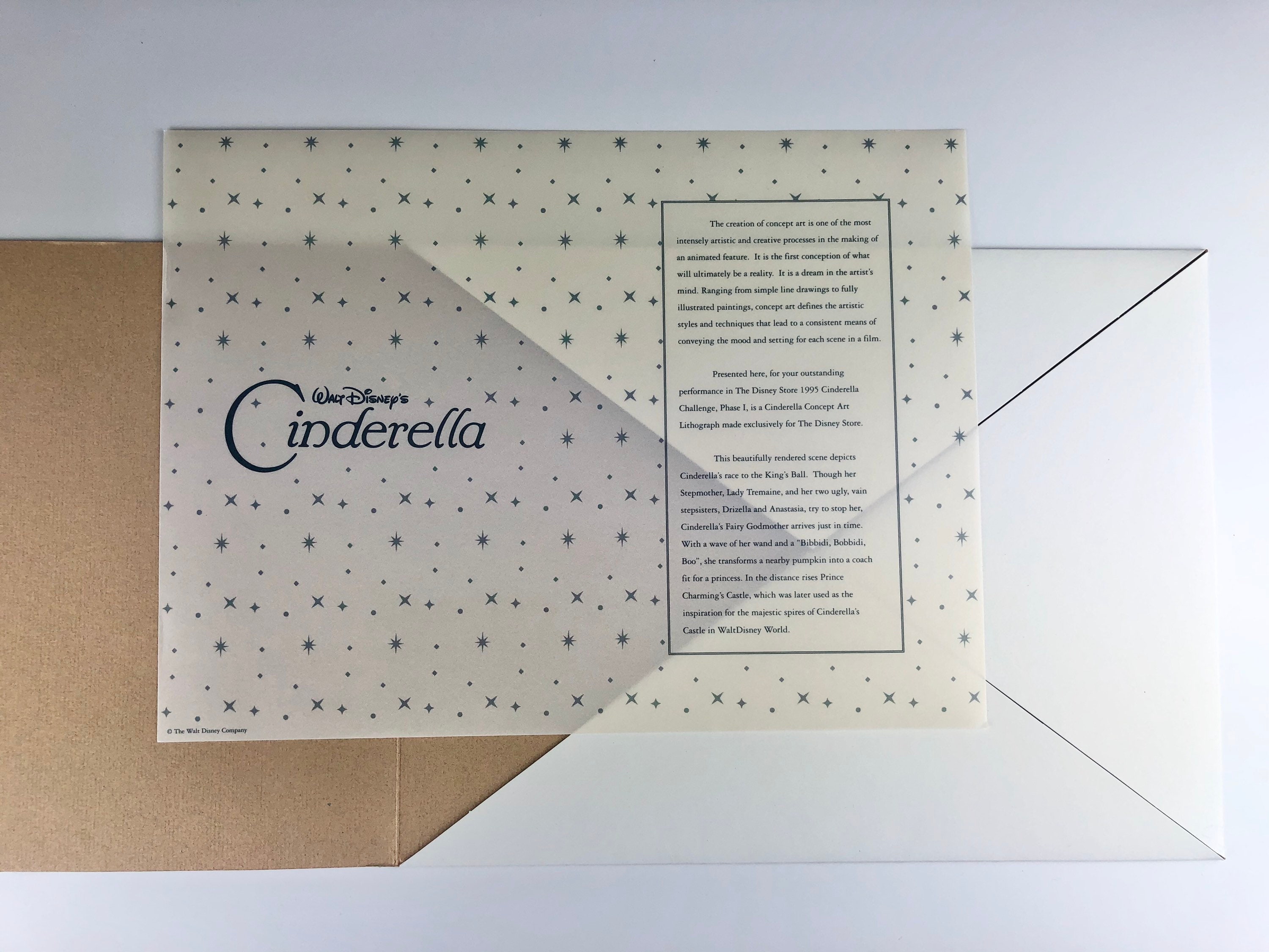 Disney Cinderella Lithograph Folders and Sleeves Lithographs | Etsy