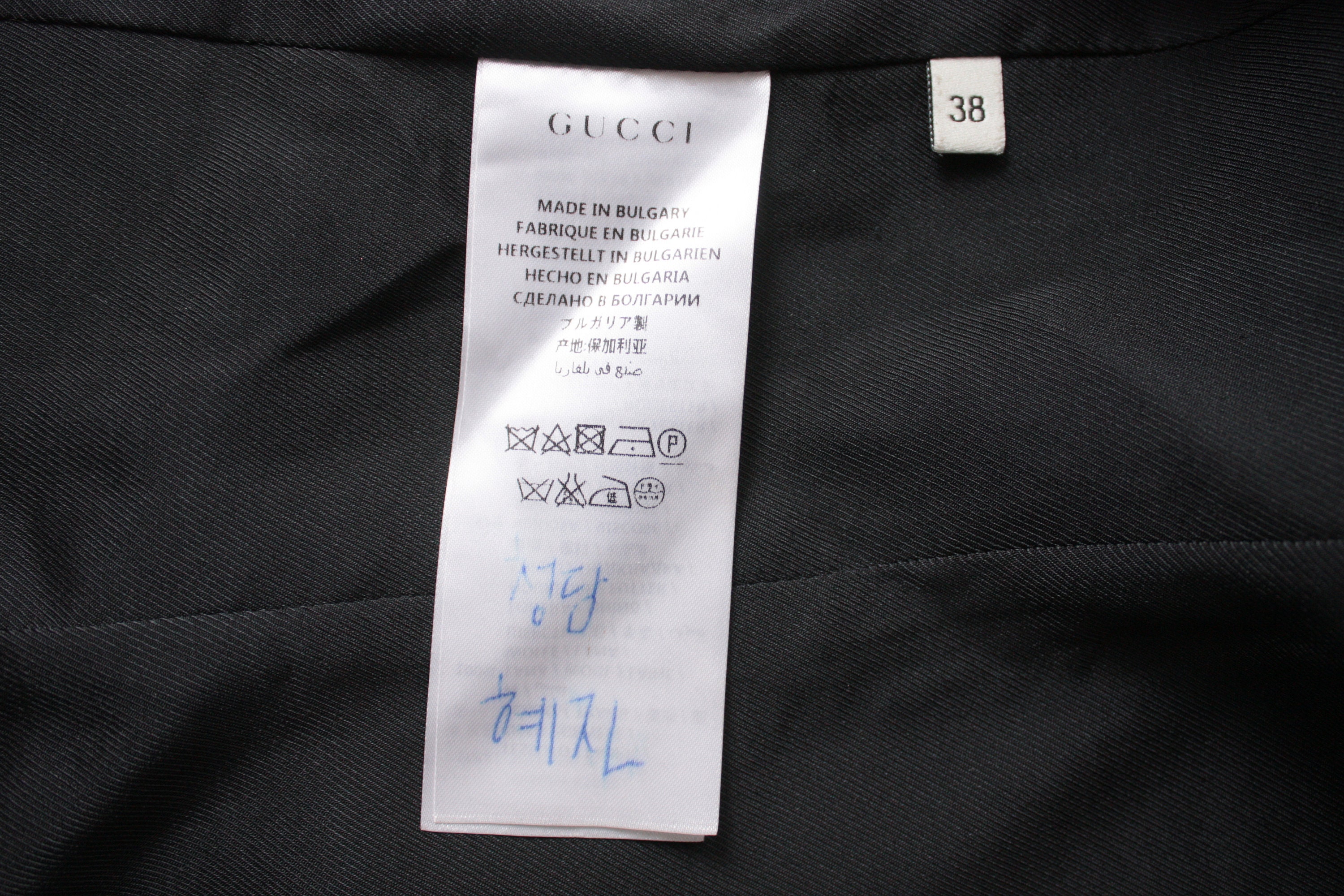 Gucci Uniform Black Classic Women's Blazer Size 38 - Etsy