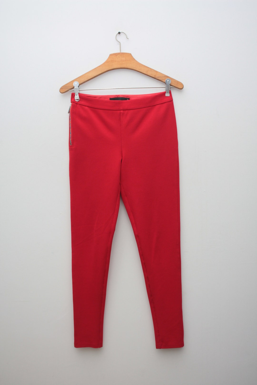 Alexander Wang Red Stretch Pants Made in Italy - Etsy
