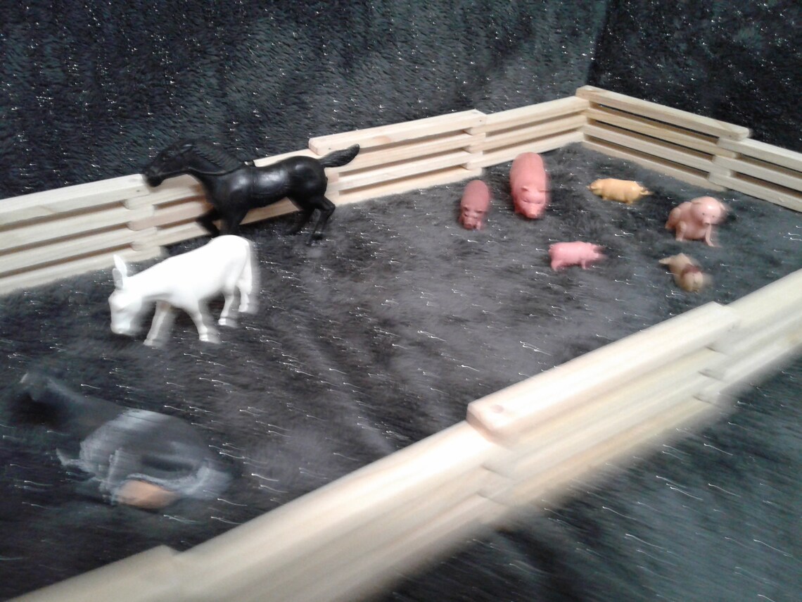 Wooden Toy Fence. Farm Toy - Etsy