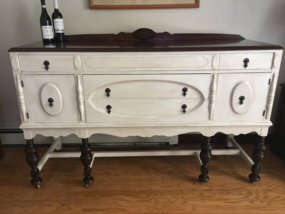 SOLD Vintage Jacobean Buffet - Etsy