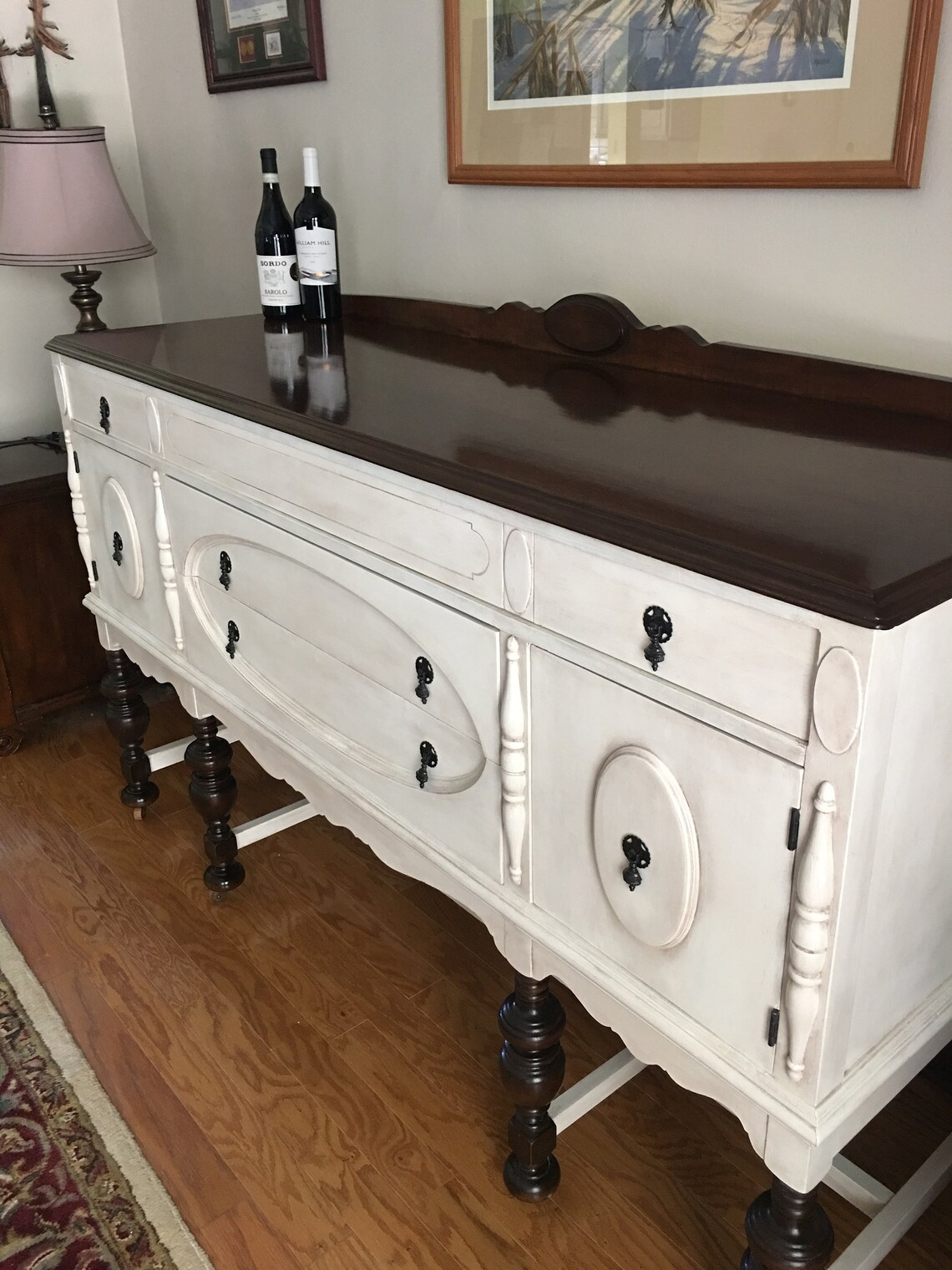 SOLD** Vintage Jacobean Buffet - Etsy