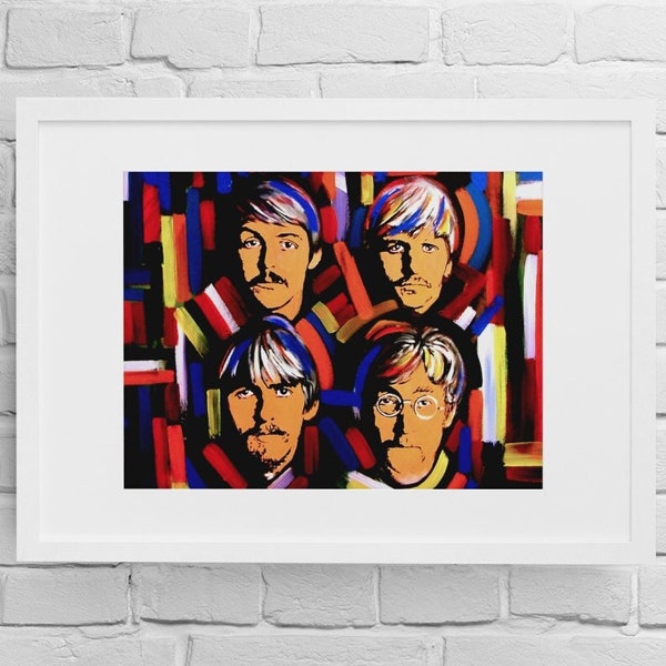 Fab Four Poster - Etsy