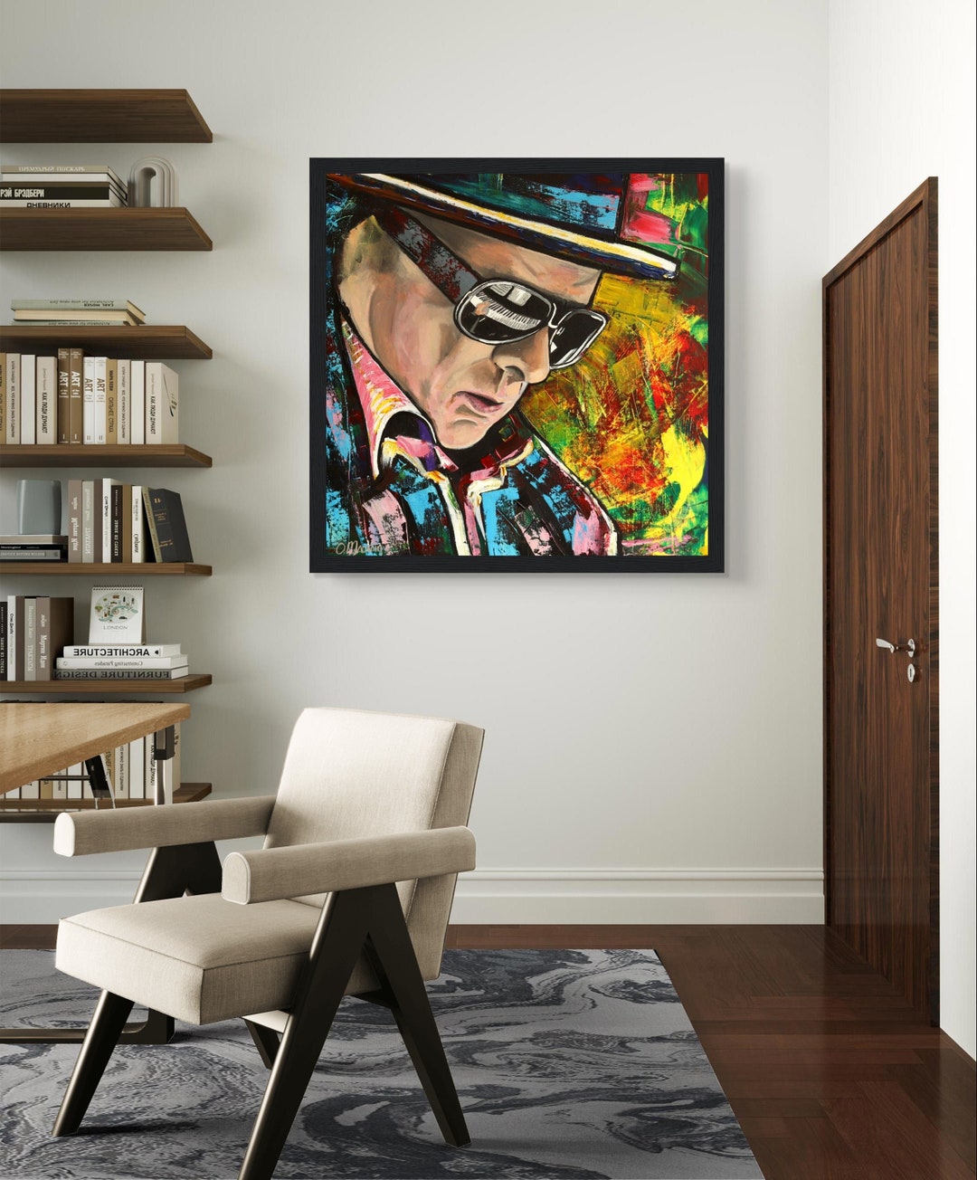 Van Morrison Portrait Art Print, by Irish Artist, Brown Eyed Girl Wall ...