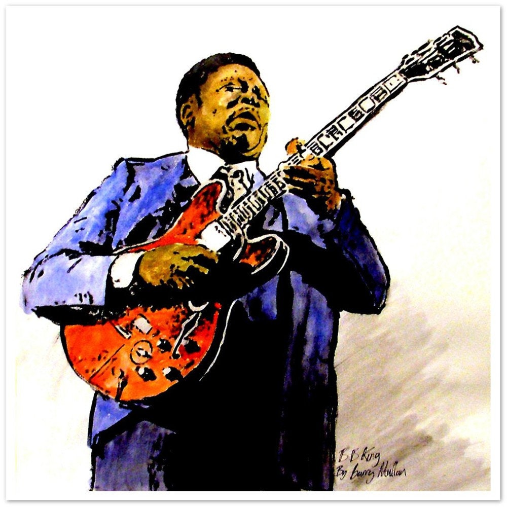 BB King Premium Matte Paper Art Print | Etsy